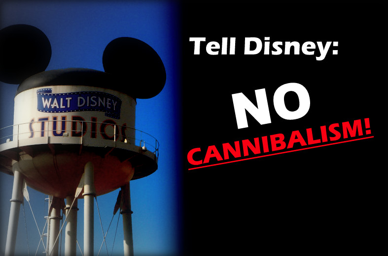Protest Against "Fresh," Disney's Promotion of Cannibalism!